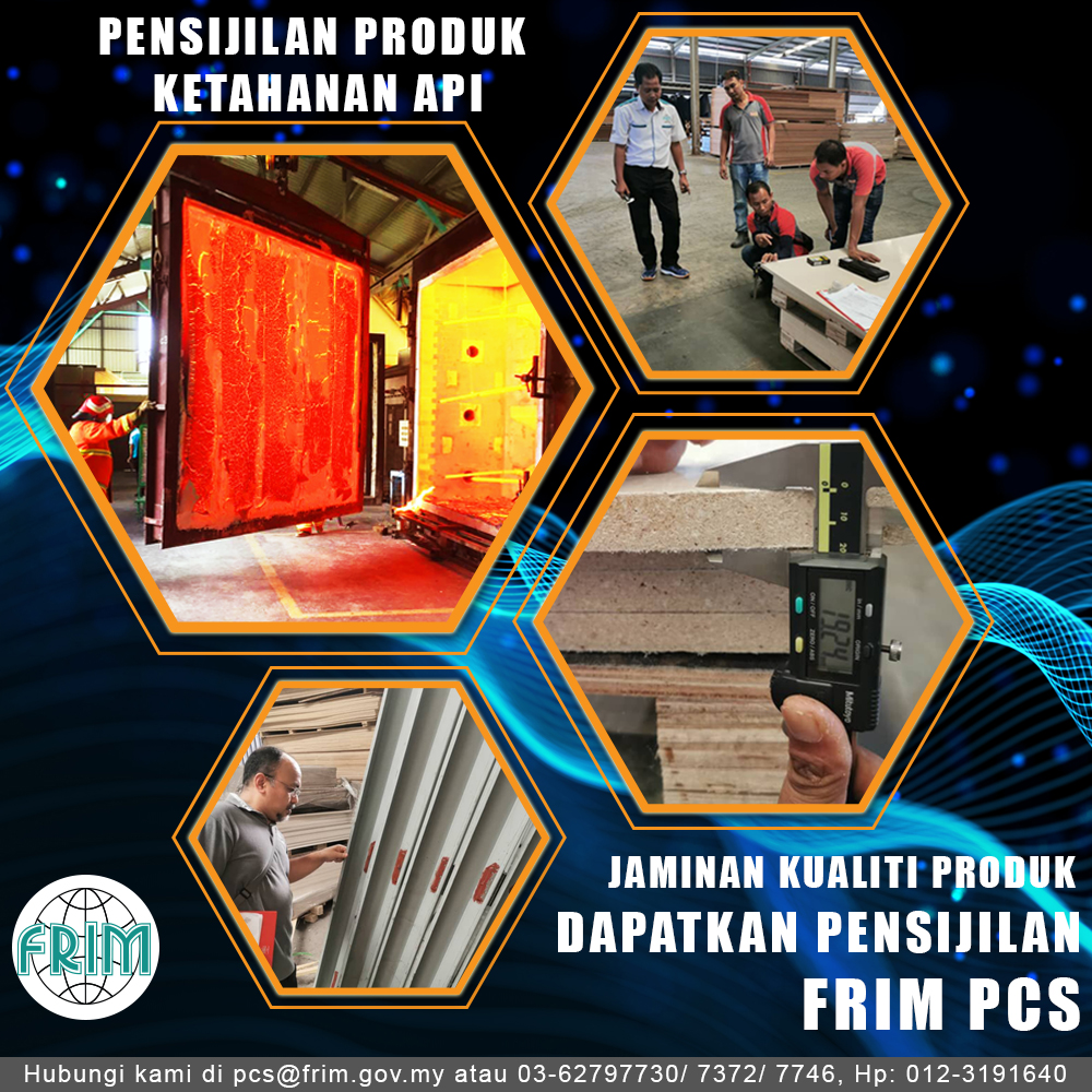 FRIM FIRE RESISTANCE PRODUCTS CERTIFICATION RECOGNITION BY BOMBA - FRIM PCS